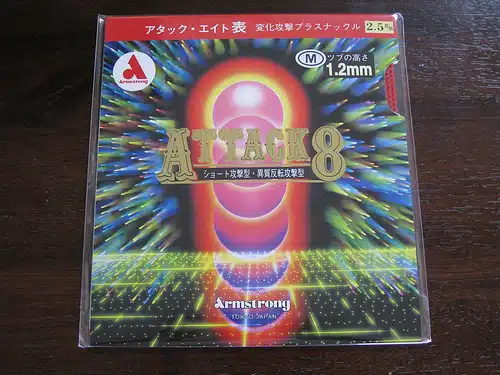 Armstrong Attack 8 Table Tennis Rubbers - Table Tennis Spot